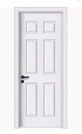 OMT 6 Panel Wood Grain White MDF Door — Total Hardware & Supplies