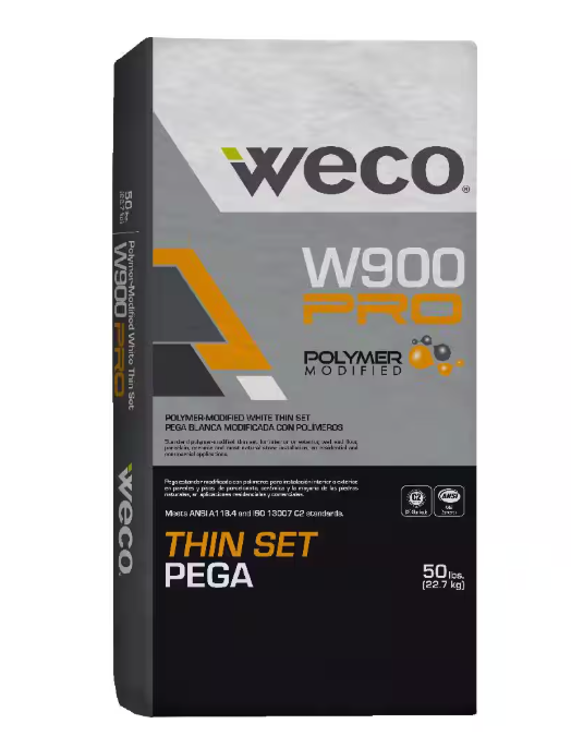 Weco 50lbs W-900 Pro White Porcelain Thinset — Total Hardware & Supplies