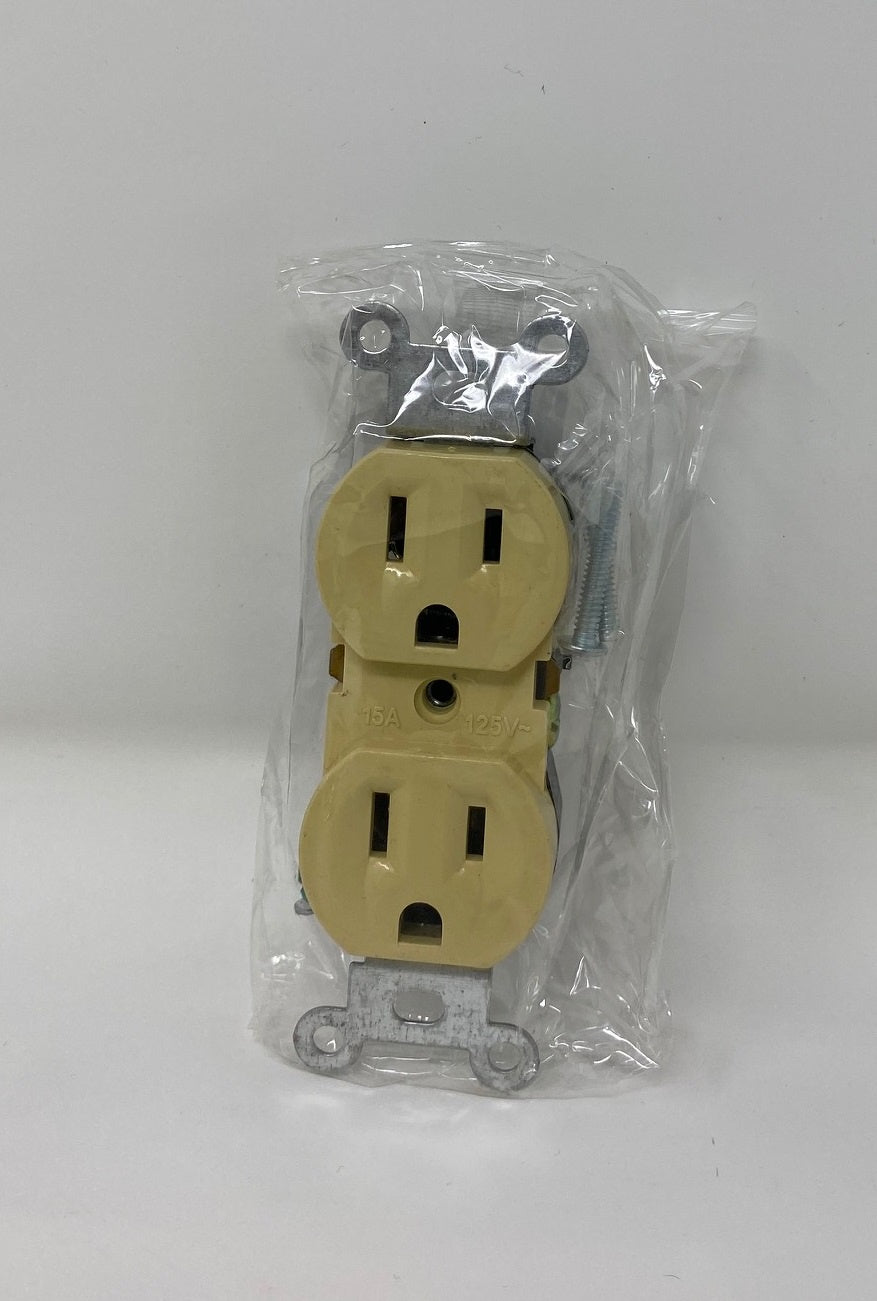 Flush Female Double Socket 3pin Ivory FPI / BD013 — Total Hardware ...
