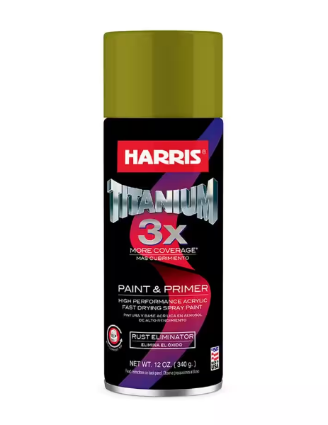 Harris Titanium 3x Gold Spray Paint Rust Eliminator 12oz. H-38823 ...